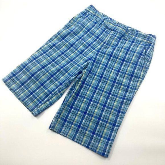Caribbean Joe | Shorts | Caribbean Joe Blue Plaid Bermuda Shorts Size 6 ...